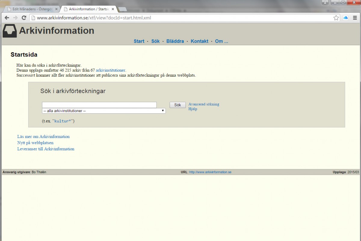 Nytt namn – samma innehåll - Östergötlands Arkivförbund